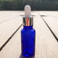 China 30ml 50ml 100ml Matt Blue Glass Essential Oil Bottles - UV Protective Recyclable Containers for sale