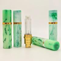 China Customized 5ML Portable Marbling Plastic Perfume Spray Pen with Aluminum Sprayer - Compact Travel Fragrance Container for sale