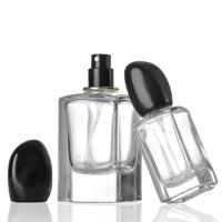 China 50ML & 100ML Square Glass Sprayer Bottles for Perfume - Empty Fragrance Containers with Fine Mist Sprayers for sale