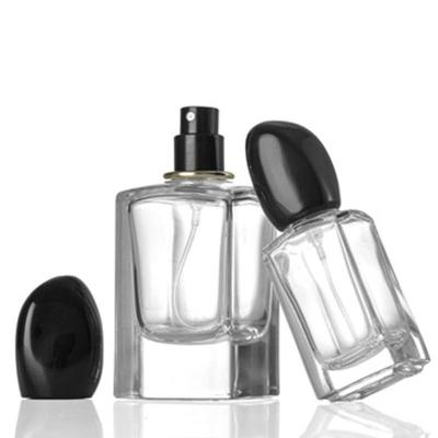China 50ML & 100ML Square Glass Sprayer Bottles for Perfume - Empty Fragrance Containers with Fine Mist Sprayers for sale