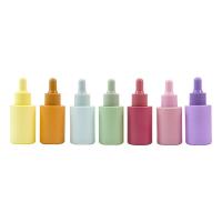 China Amber Glass Dropper Bottles 5ml to 100ml Refillable Essential Oil Serum Cosmetic Packaging for sale