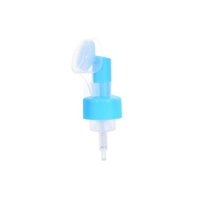 China Silicone Brush Foam Pump Dispenser for Facial Cleanser and Mousse Bottles for sale