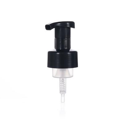 China Black Cosmetic Lotion Pump Dispenser with Locking Collar for sale