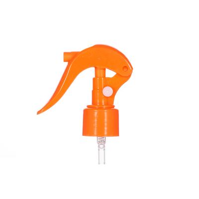 China Orange 24/410 Plastic Mini Trigger Sprayer Customizable for Cleaning Cosmetics for sale