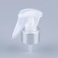 China Silver Circle Aluminum Transparent Plastic Mini Trigger Sprayer 24/410 Size Support Customization for sale