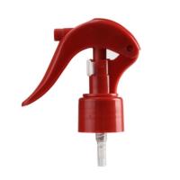 China Red Color 24/410 Plastic Mini Trigger Sprayer With Clip Design Support Customization for sale
