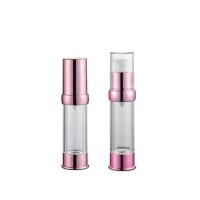 China Rose Gold 30ml UV Aluminum Airless Pump Bottle for Skincare for sale