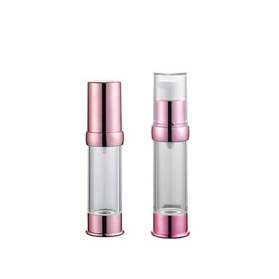 China Rose Gold 30ml UV Aluminum Airless Pump Bottle for Skincare for sale