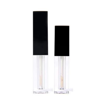 China 1.2ml Capacity Plastic Square Shape Empty Lip Gloss Tube Container for Packaging for sale
