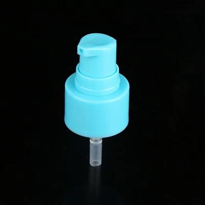 China Light Blue 20mm 410 Cream Dispenser Pump for Personal Care Bottles for sale