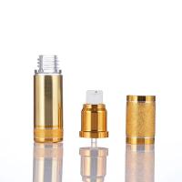 China Luxury Anodized Aluminum Airless Pump Bottle Bottle Empty Cosmetic Vacuum Premium Skincare Serum Container  Multiple Capacity for sale