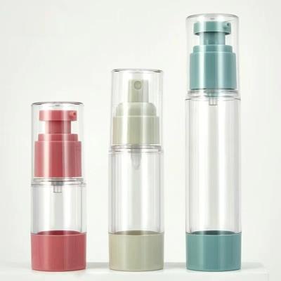 China Plastic Airless Bottle 15-100ml with Sprayer Pump Head for sale