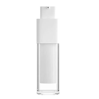 China 30ml 50ml Plastic PP Square Airless Bottle with Pump for Cosmetics for sale