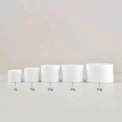 China Custom Plastic PP Cream Jar 5g to 50g for Cosmetic Packaging for sale