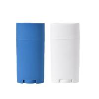 China Empty Deodorant Stick Tubes 30g 45g Refillable Push Up Plastic Packaging for Solid Perfume Lip Balm Body Butter for sale