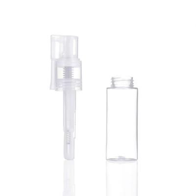 China Customized Plastic Powder Spray Bottle 35ml to 180ml for Hair Care Products with Fine Mist Pump for sale