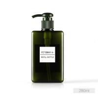 China Wholesale Square PETG Lotion Bottle 250ml with Pump Head for Cosmetic Products for sale
