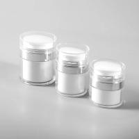 China Customized Plastic Acrylic Airless Jar 50ml with PP Material and Silkscreen Print for Cosmetic Lotion for sale
