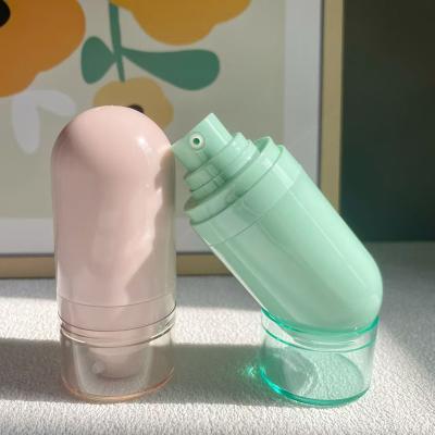 China Customized Plastic Airless Bottle with Mist Sprayer Head or Lotion Pump Head and Silkscreen Print for sale