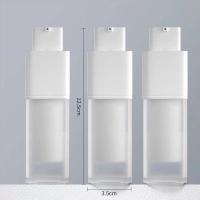 China Customized Plastic Square Airless Pump Bottle for Lotion Cream in 15ML 30ML & 50ML Sizes for sale