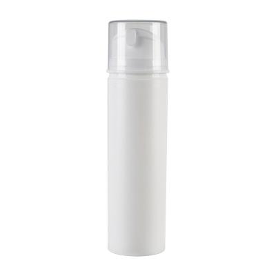 China Wholesale Square PP Airless Bottle with Plug and Over Cap for Customized Printing Cosmetic Packaging for sale