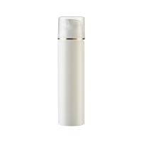 China Wholesale Plastic PP Airless Bottle 15ml to 200ml with UV Golden Ring for Cosmetics for sale
