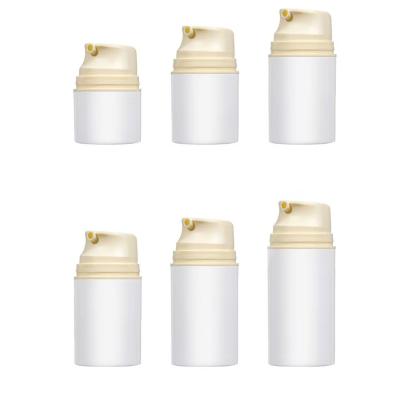 China Custom PP Airless Pump Bottle 30ml 50ml Vacuum Dispenser for 100% Evacuation for sale