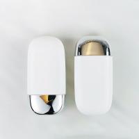 China Wholesale Plastic PP Sunscreen Cream Bottle 30g 50g with Silver Double Shell Cap for sale
