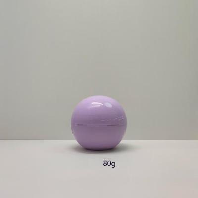 China Custom Color 5g-80g Lightweight Spherical Plastic Cream Jar 100% Fresh PET 20 Days Lead Time for sale