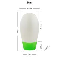 China Oval PP Sunscreen Cream Bottle with Single Shell Cap for Empty Packaging in 30g and 50g Sizes for sale