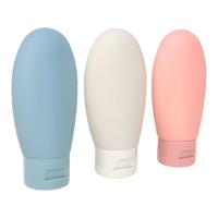 China Custom Silicone Sunscreen Cream Bottle 20-100ml Flip Top Cap Soft Squeezable Premium Cosmetic Packaging for sale