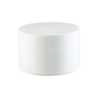 China 50+50g PP Plastic Cream Jar with Spoon 100% Fresh PP Cosmetic Packaging 20 Days Lead Time for sale