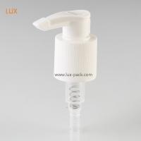 China Leak Proof Long Nozzle Plastic Lotion Pump 28mm Stainless Steel Shell Dispenser for sale