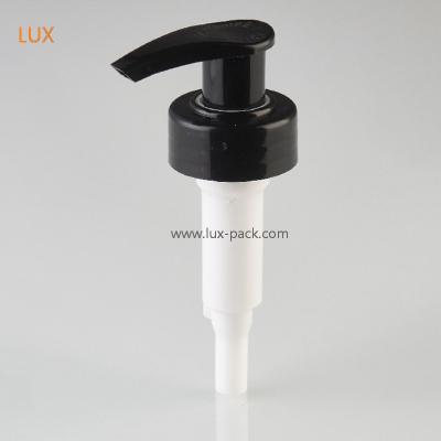 China Long Nozzle Plastic Lotion Pump 28mm with Superior Leak Prevention for Custom Applications for sale
