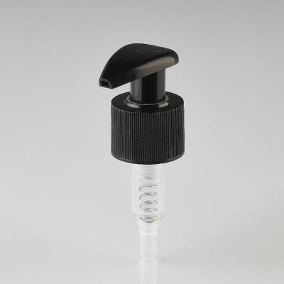 China Travel-Sized Plastic Lotion Pump 28mm Screw On Closure Ribbed Collar for Shampoos Lotions for sale