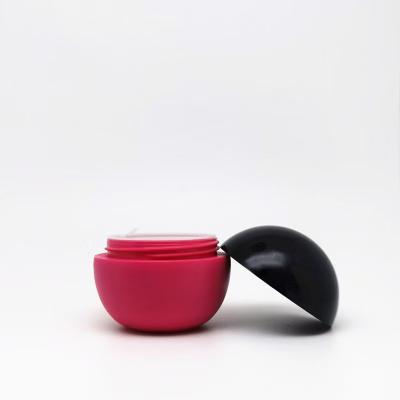 China Round Shape Plastic Cream Jar 5g 25g 50g 80g PP PS with Silkscreen Printing Custom Logo for sale