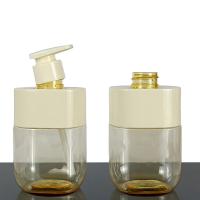China 300ml Custom Color Square PET Lotion Bottle with Pump for Hand Washing for sale