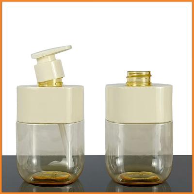 China 300ml Custom PETG Lotion Bottle with Pump for Shower Gel Shampoo Packaging for sale