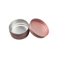 China Luxury Rose Gold Aluminum Cosmetic Jar with Screw Cap for sale