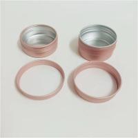 China Luxury Rose Gold Aluminum Cosmetic Jar with Screw Cap for sale