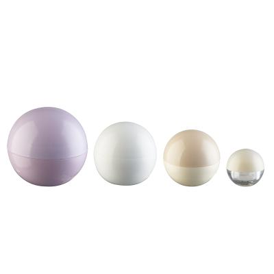 China Double Layer Round Ball Plastic Cream Jar 5g 25g 50g 80g Skincare Cosmetic Packaging for sale