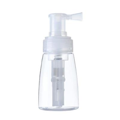 China Transparent PET Powder Spray Bottle 35-120ml Leak Proof Precise Dispensing for Beauty Cosmetics for sale