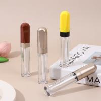 China 4.5ml Plastic Lip Gloss Tube Empty Leakproof Refillable Packaging Custom Colors for sale