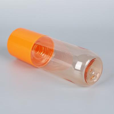 China Wholesale 150ml PET Cosmetic Bottle with Crimp Over Cap Leak Proof Transparent for sale