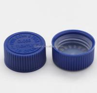 China Black Ribbed Smooth Plastic Screw Cap 20mm 24mm 28mm with Induction Sealing Gasket for Cosmetic Bottles for sale