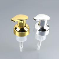 China 40mm 42mm Full-Body Electroplated Foam Pump Dispenser 3.0-5.0cc High Foam Output for Premium Facial Cleansers for sale