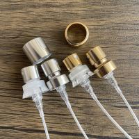 China 15mm Aluminum Plastic Fine Mist Sprayer Leak Proof Crimp Seal Perfume Pump 0.07ml 0.1ml for sale