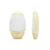 China 50ml Pink Egg-Shaped PET Cosmetic Bottle Travel Size Sunscreen Serum Packaging for sale