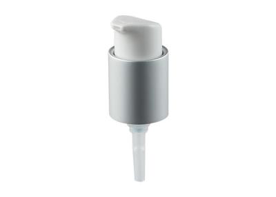 China Aluminum Silver Closure Cream Pump Dispenser 24/410 & 20/410 with Plastic PP Material for Personal Care for sale