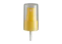 China Yellow 24/410 Fine Mist Spray Pump with Full Cover for Perfume Packaging - 0.12-0.14 ml/spray Output for sale